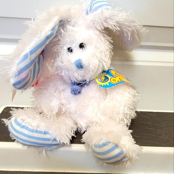 Ty | Toys | Ty 2 White Blue Hopsy Rabbit Plush Stuffed Animal 2007 ...